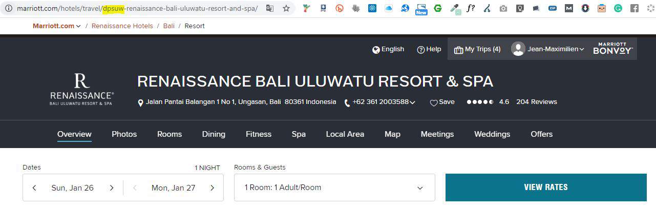 Comment un statut Marriott Bonvoy nous fait sauver beaucoup d'argent ...