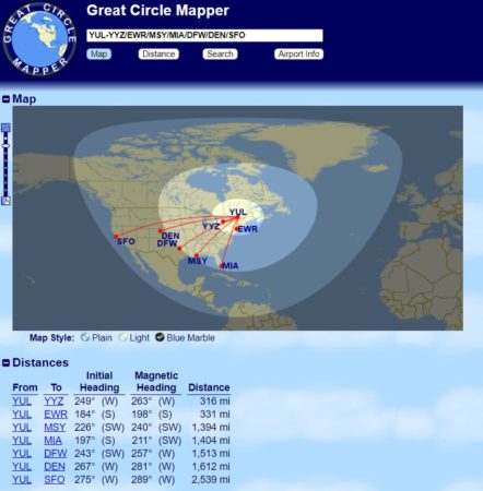 How does Great Circle Mapper – GCMap work? | Milesopedia