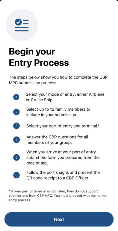 Mobile Passport Control Application: Cross the US border easily ...