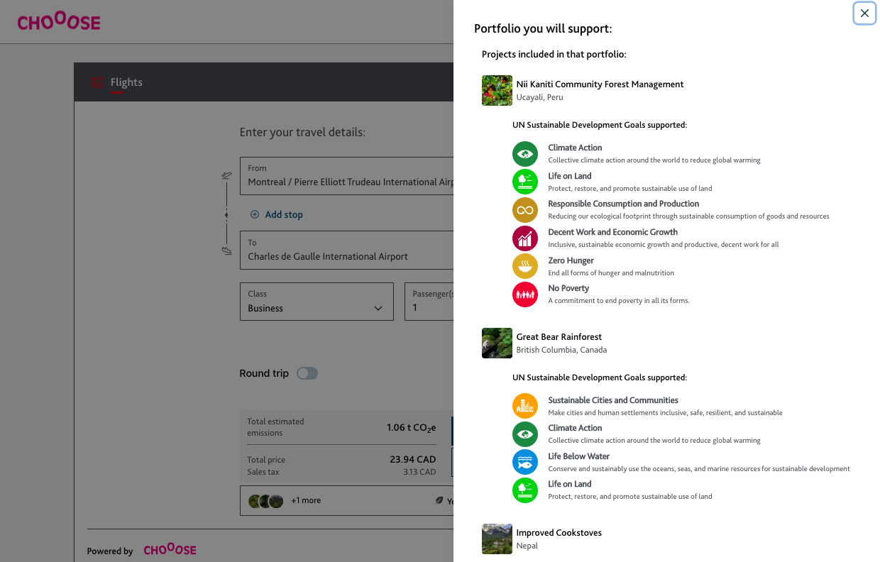Offset your emissions with Air Canada and CHOOOSE | Milesopedia
