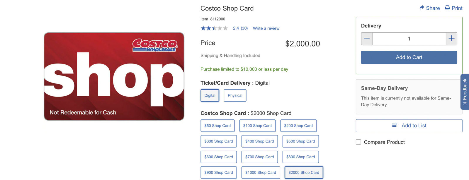 Get up to $450 cash back per person at Costco! | Milesopedia