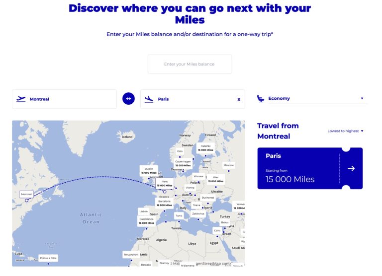 Flying Blue: Reward pricing changes and interactive map | Milesopedia