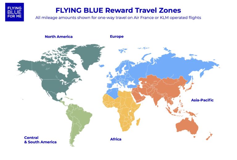 Flying Blue: Reward pricing changes and interactive map | Milesopedia