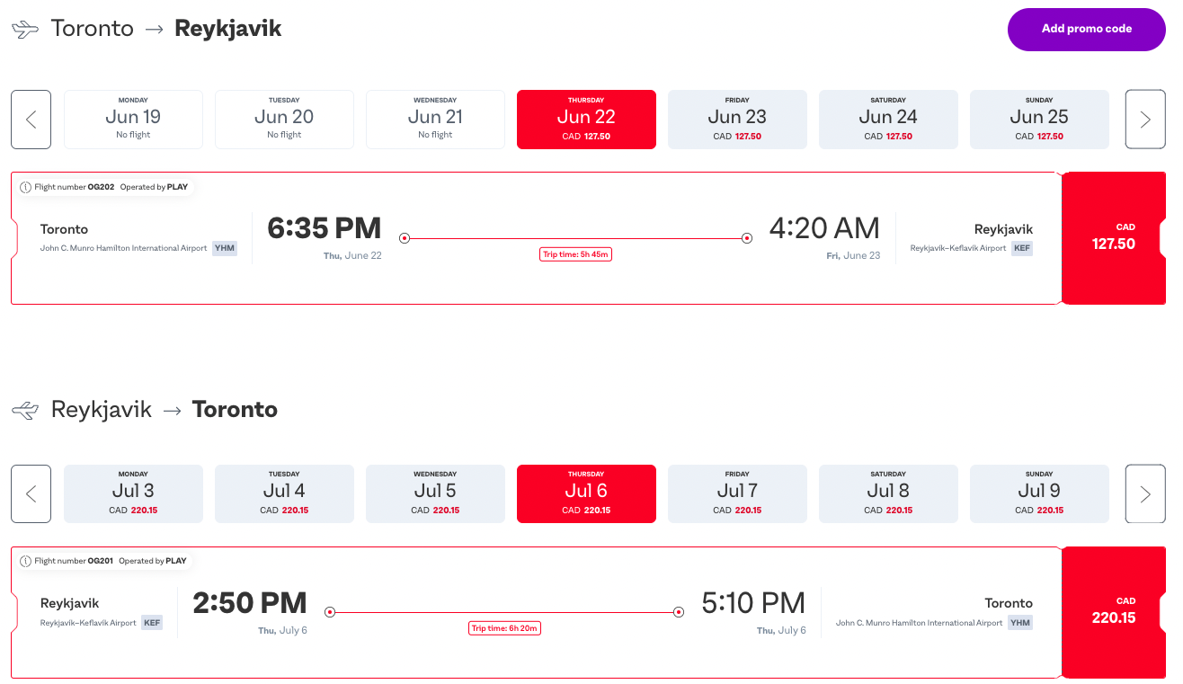 PLAY airlines announces its first route in Canada | Milesopedia