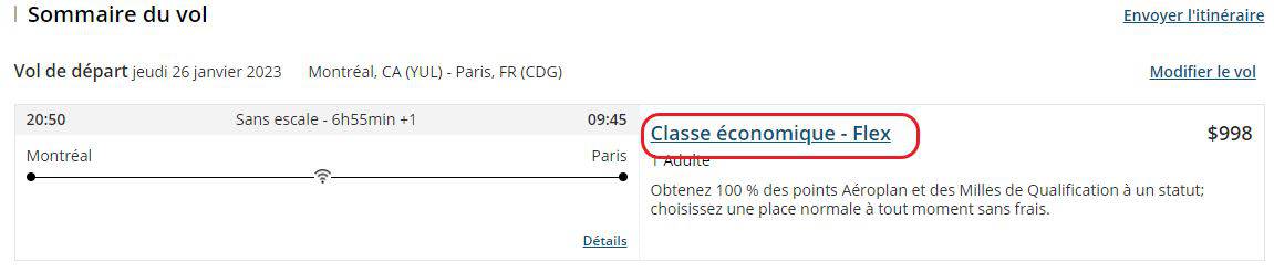 Les différentes classes tarifaires d'Air Canada : comment choisir ...