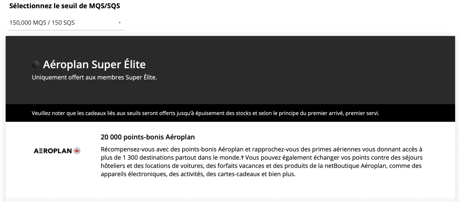 Aéroplan : Super Élite Aéroplan, l’ultime statut avec Air Canada ...