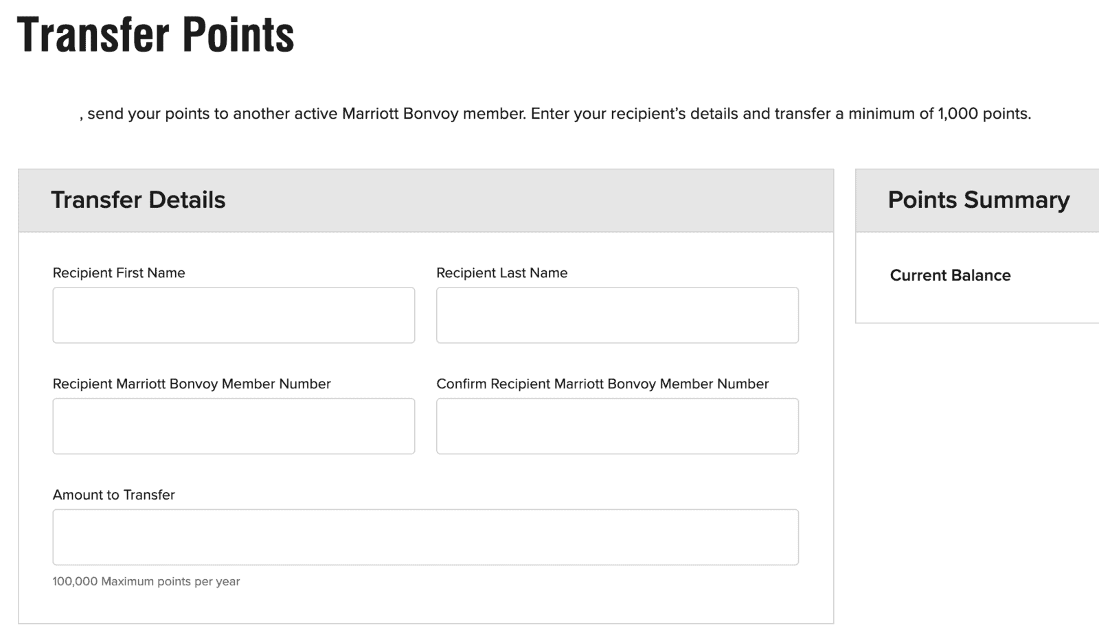 Marriott Bonvoy: Transfer points between accounts now available online ...