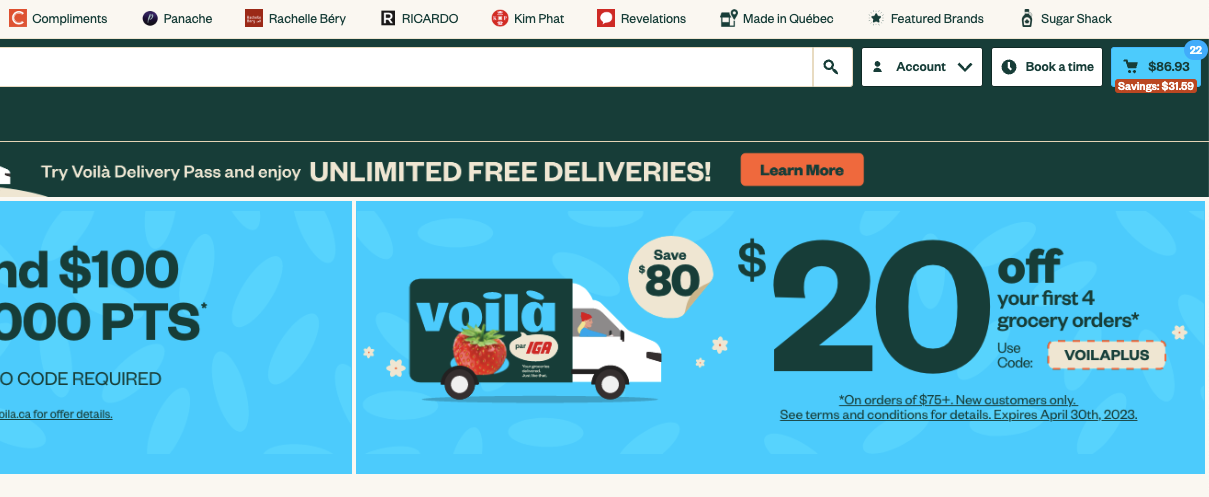 IGA: How Voilà by IGA Works | Milesopedia