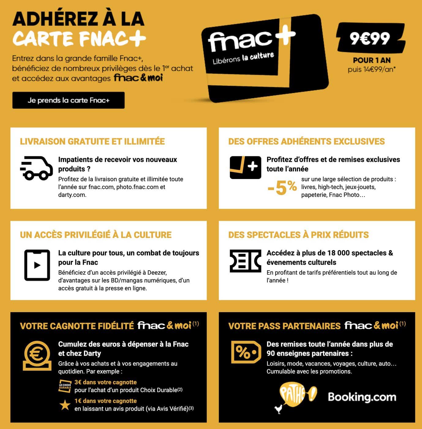 Carte Fnac+ : tout savoir sur le programme 2025 | Milesopedia