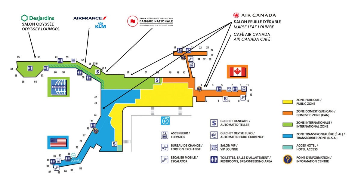 Access the airport lounges Montreal-Trudeau YUL | Milesopedia