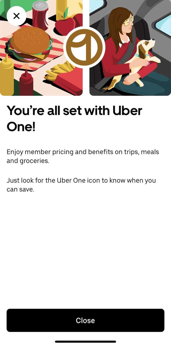Uber One free for up to 12 months with TD cards