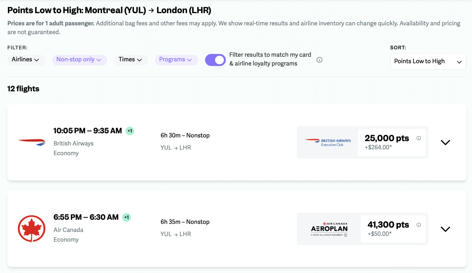 Comparison of the Best Points Flight Search Tools | Milesopedia