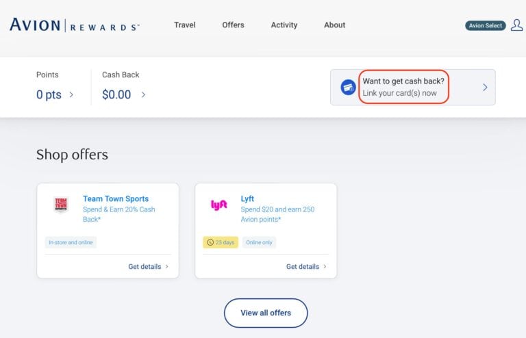 Avion Rewards: Accessible to all with Avion Sélect | Milesopedia