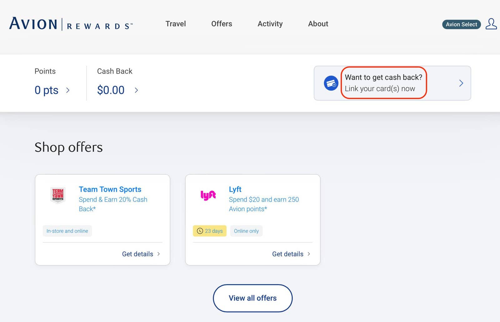 Avion Rewards: Accessible to all with Avion Sélect | Milesopedia