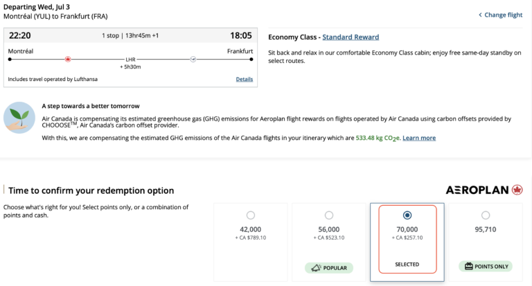 Aeroplan How to book a trip using your points Aeroplan | Milesopedia