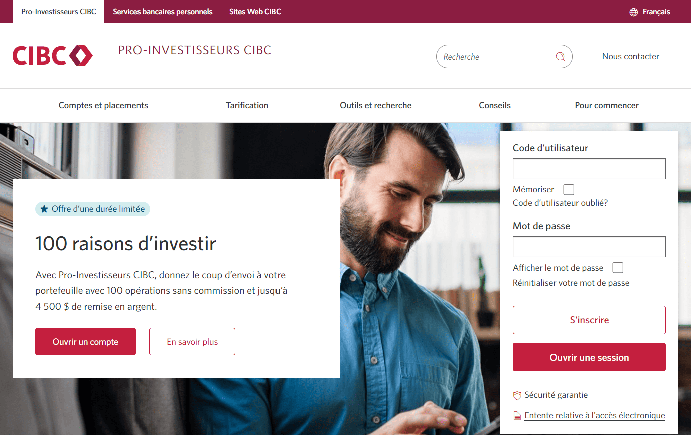 Évaluation de la plateforme de courtage Pro-Investisseurs CIBC ...