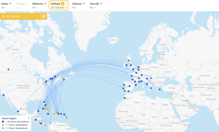Transat : une offre de destinations attrayantes toute l’année | Milesopedia