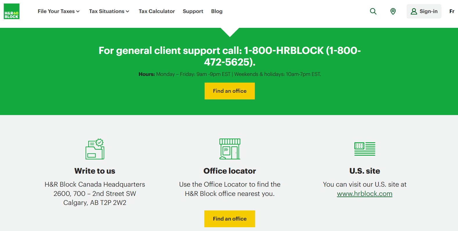 H&R Block: Evaluation of tax return