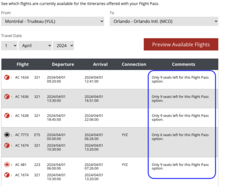 How Air Canada’s Home Away From Home Flight Pass Works | Milesopedia