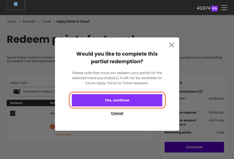 Scene+: How to redeem Scene+ points to save on travel | Milesopedia