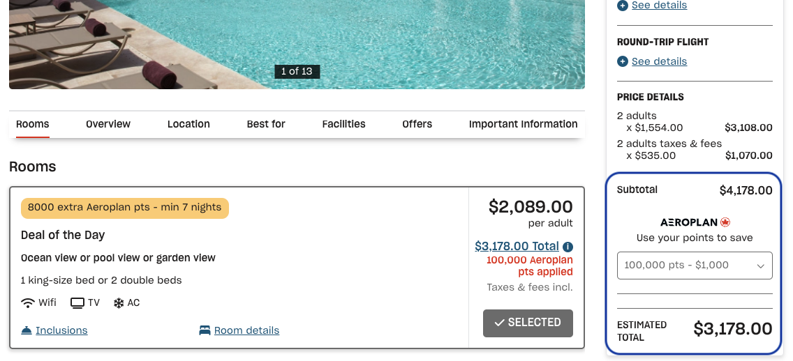 How to Use Your Aeroplan Points for All-Inclusive Vacations | Milesopedia