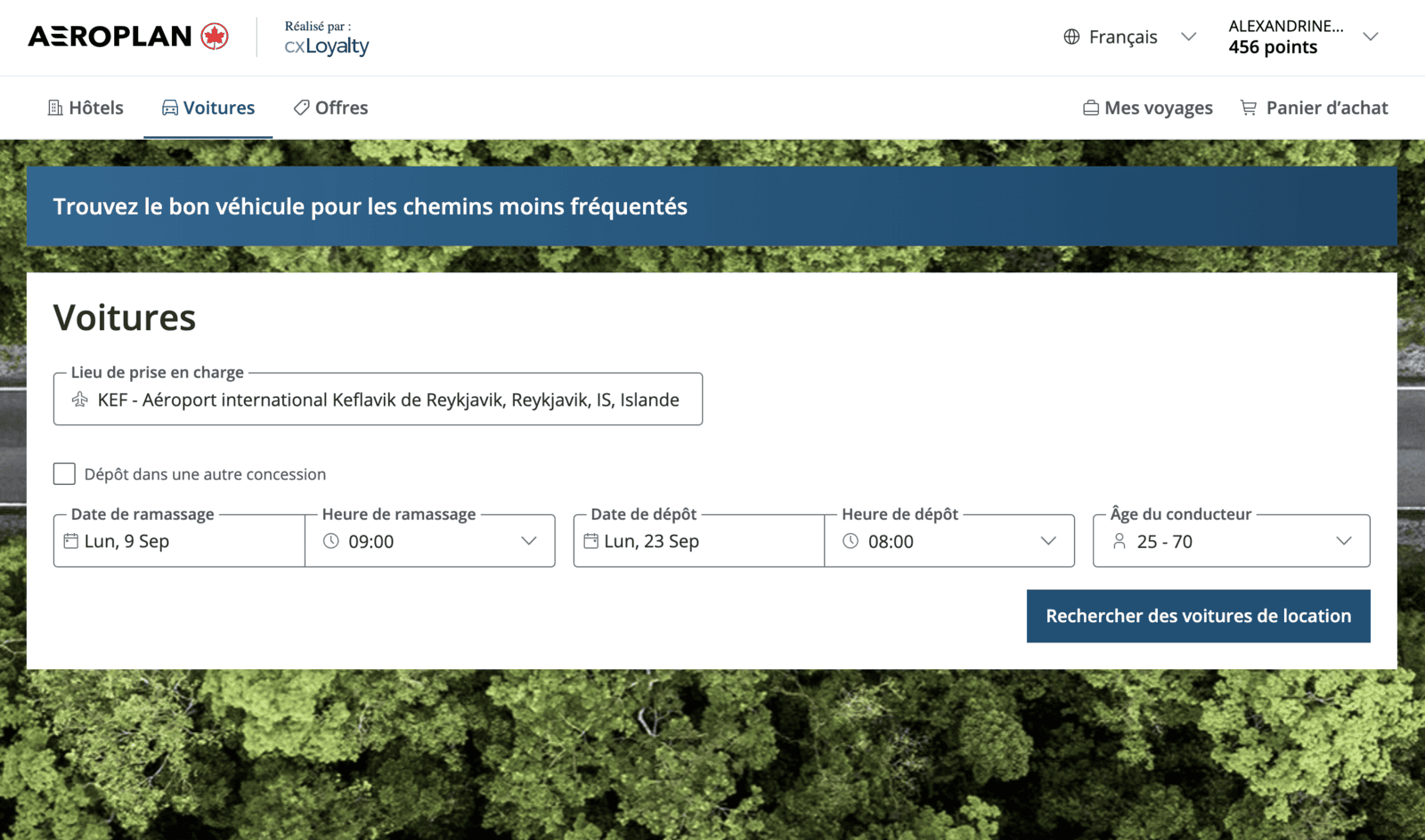Planifier un voyage de A à Z avec les points Aéroplan | Milesopedia