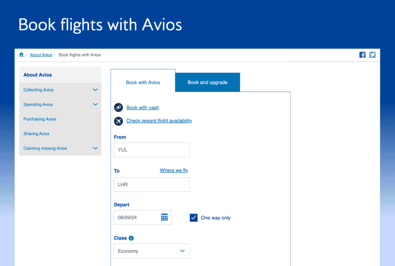 Avios : Book an Award Ticket on British Airways | Milesopedia
