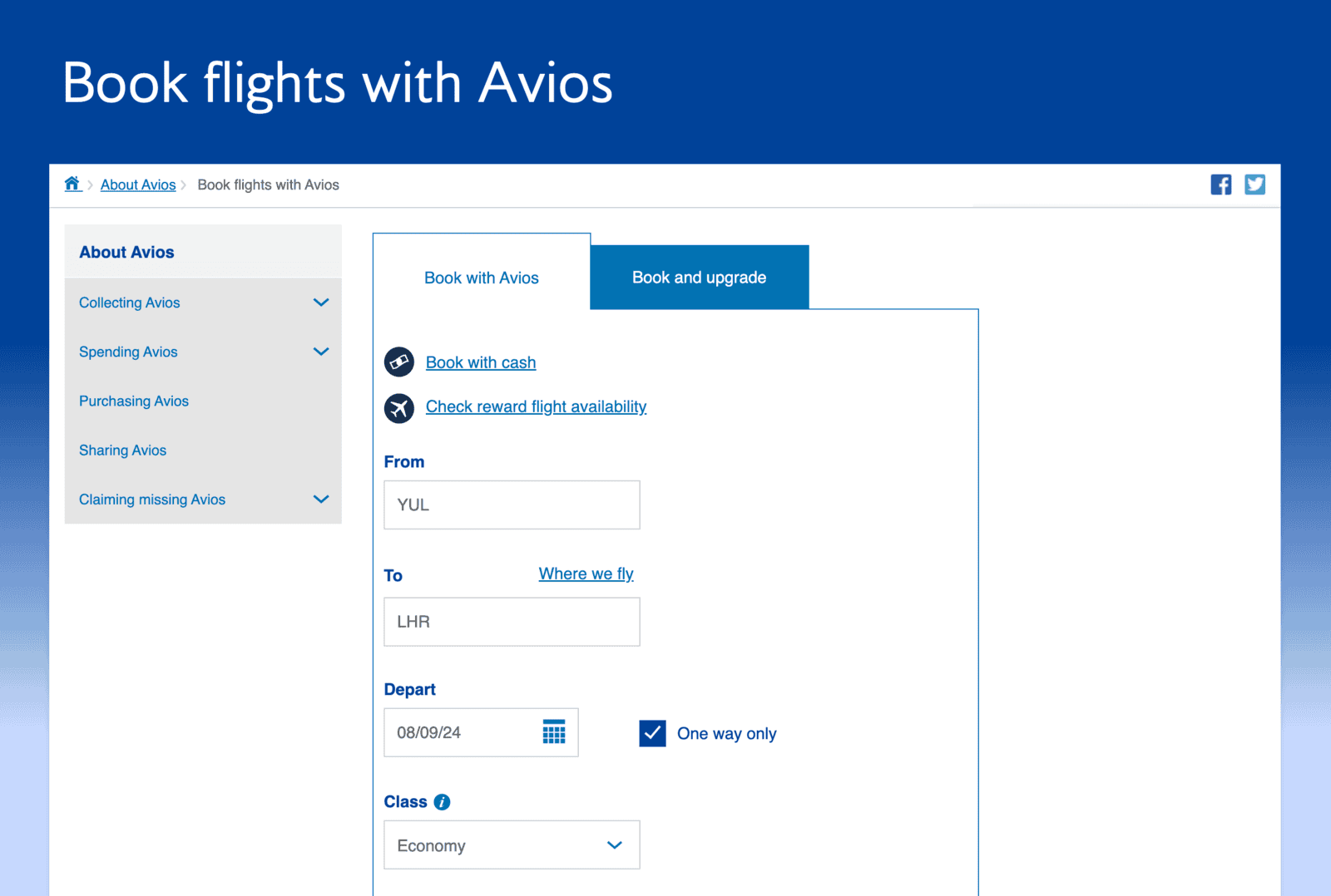 Avios : Book an Award Ticket on British Airways | Milesopedia