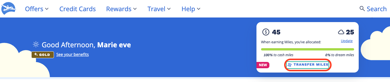 AIR MILES: You can transfer miles between Dream and Cash! | Milesopedia