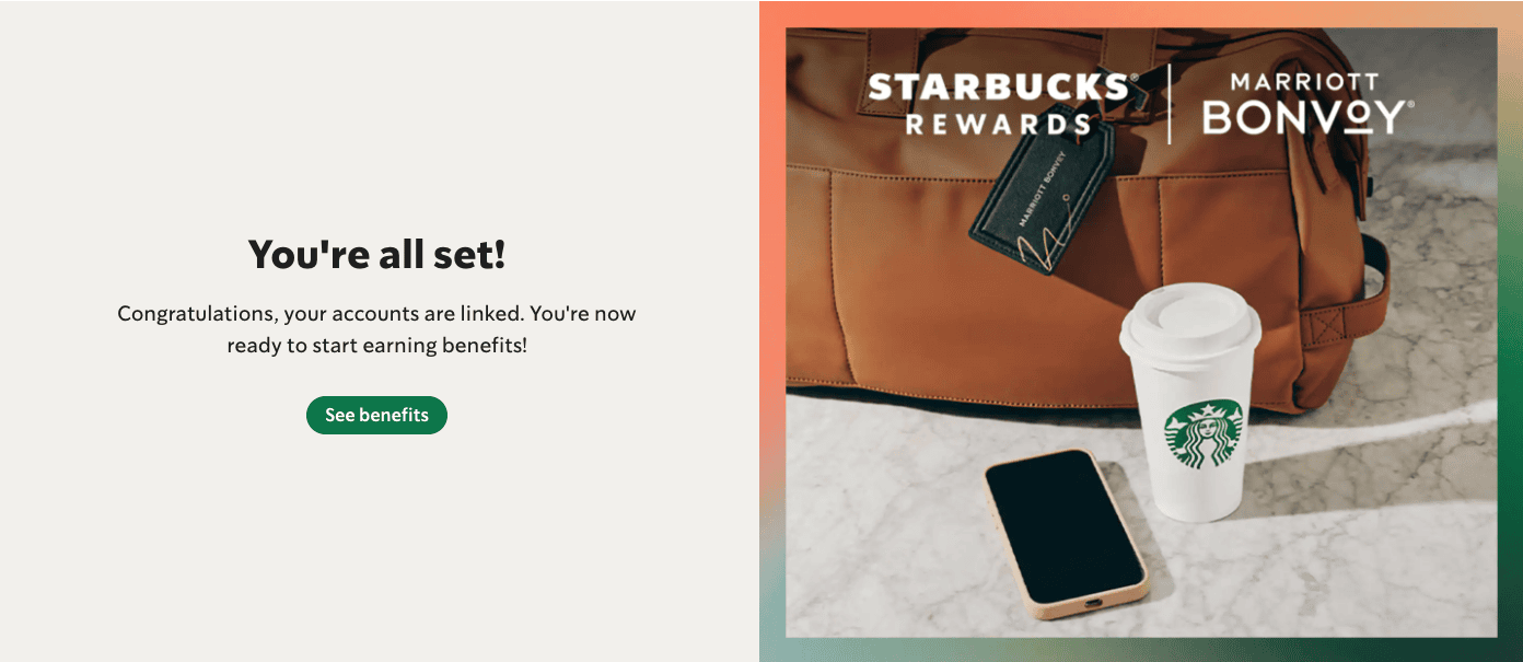 Marriott Bonvoy and Starbucks Rewards: Earn More Rewards (US only ...