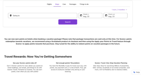 Scene+: How to earn and redeem Scene+ points on Expedia | Milesopedia