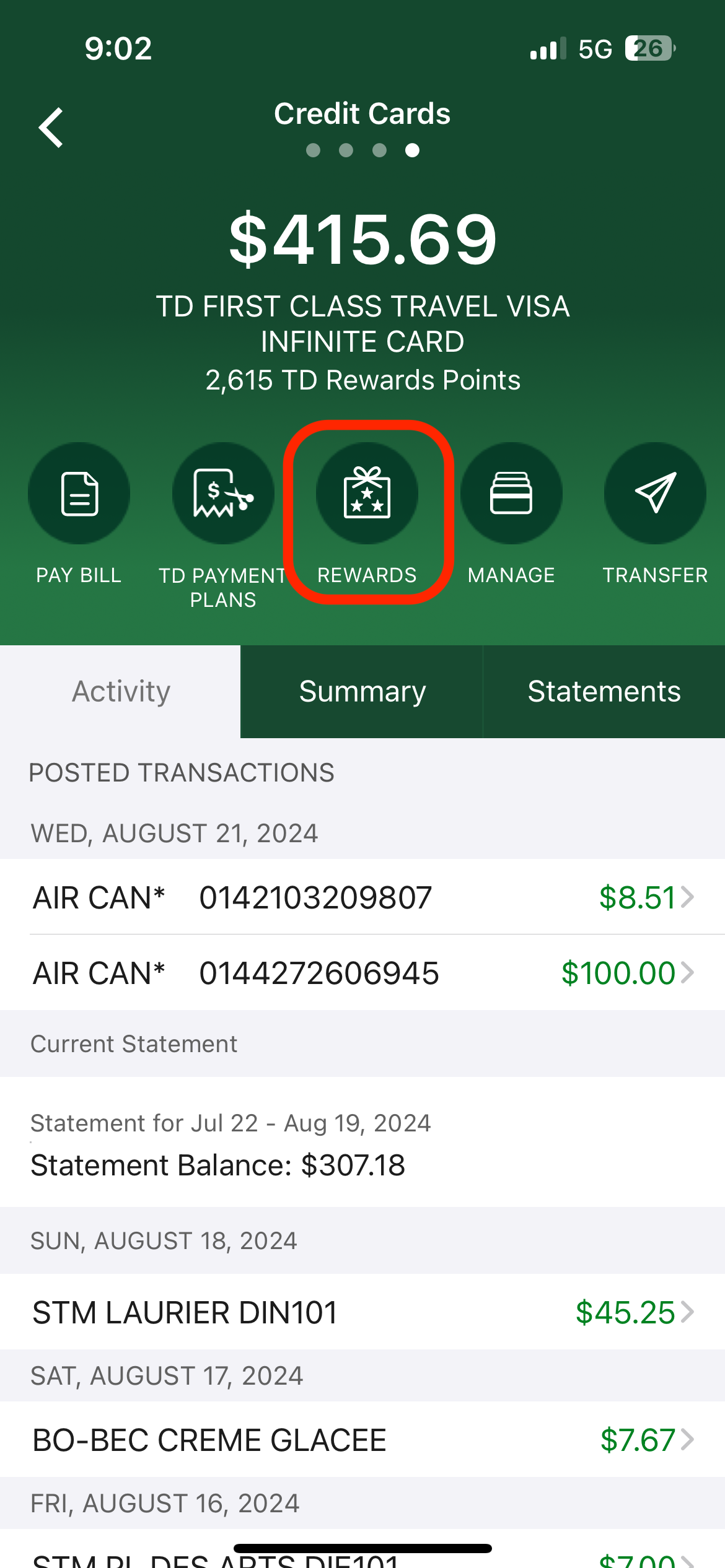 Tutorial: how to access details of points accumulated by transaction ...