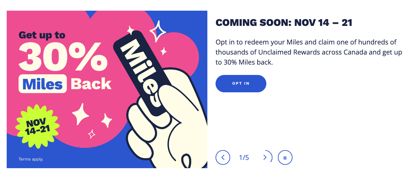 AIR MILES promotion: 30% back on your miles redemptions | Milesopedia