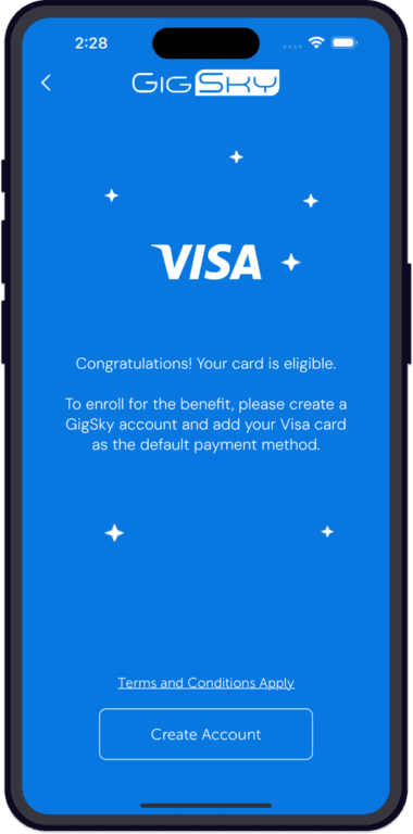 Guide: How To Get A Free Gigsky eSIM With Visa | Milesopedia