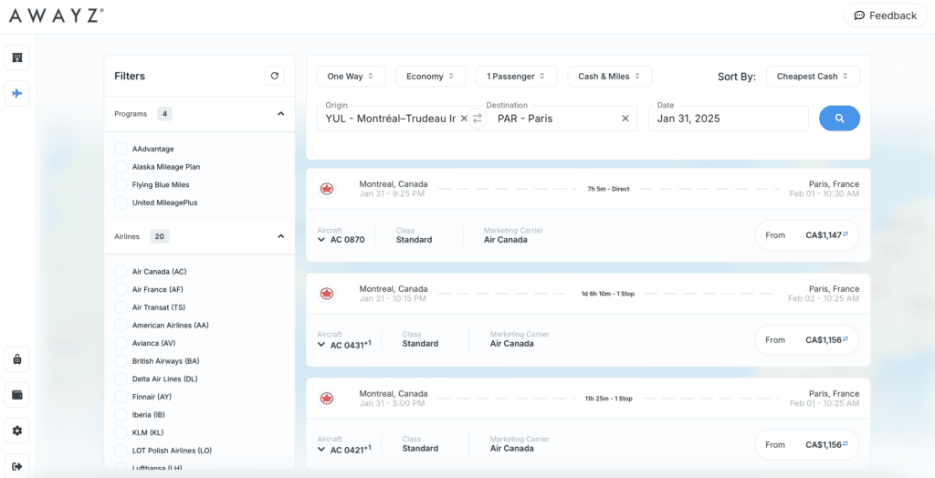 Comparison of the Best Points Flight Search Tools | Milesopedia