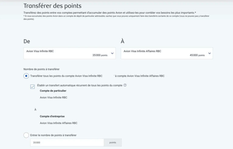 How do you transfer Avion Rewards points between your accounts ...