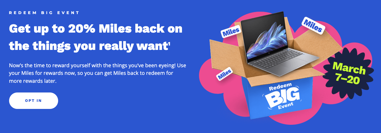 AIR MILES Promotion: Up to 20% Back On Redemptions | Milesopedia