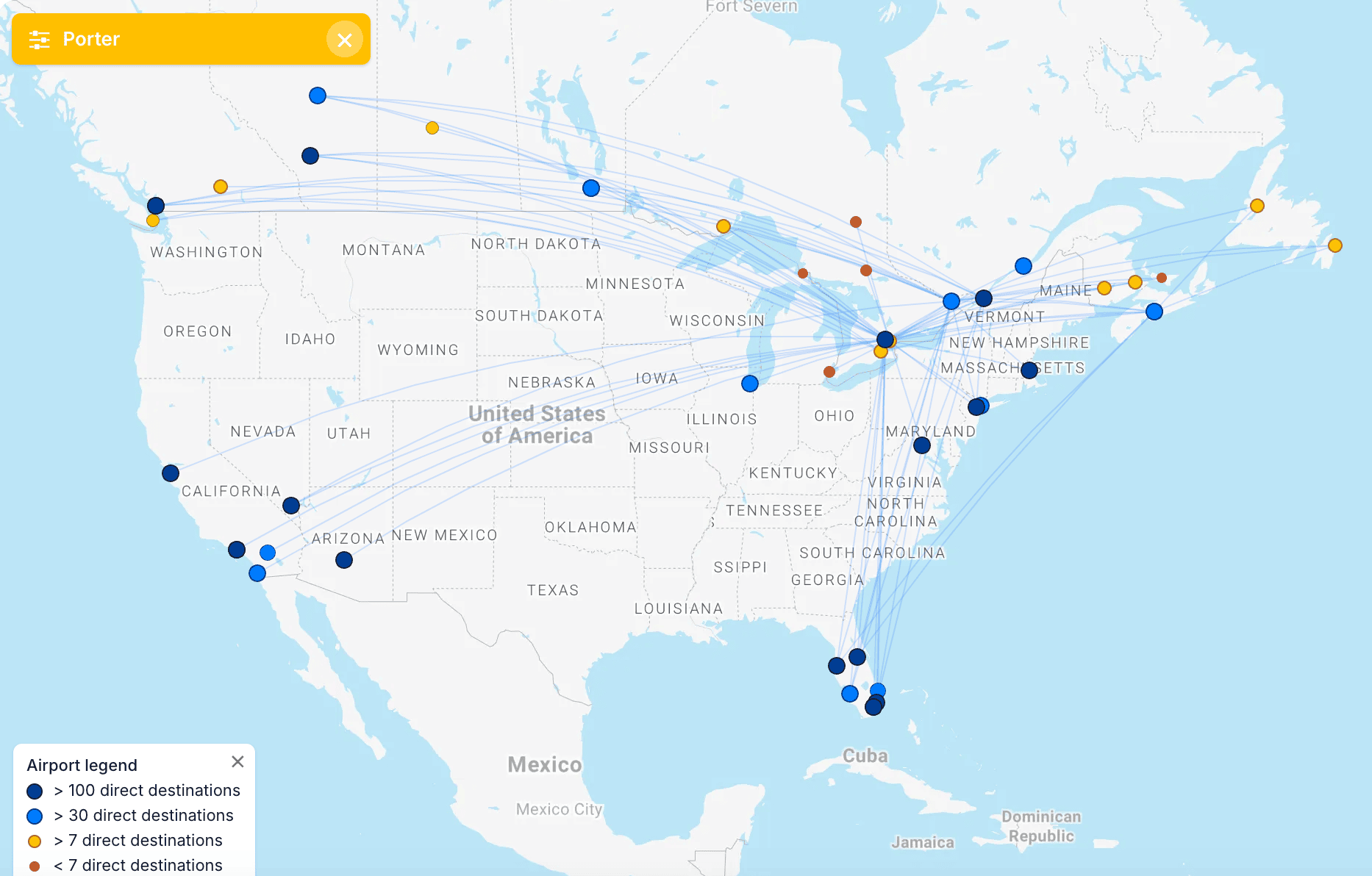Porter Airlines Destinations: An Expanded Network for Travelling with ...