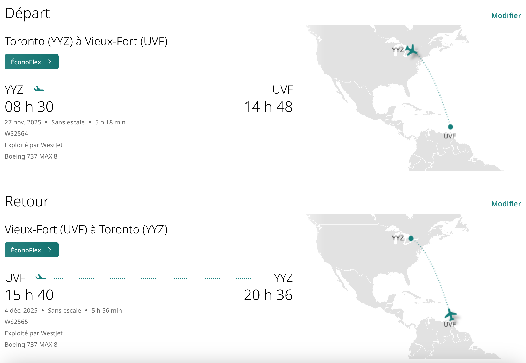Récompenses WestJet : 8 destinations soleil pour moins de 70 000 points ...