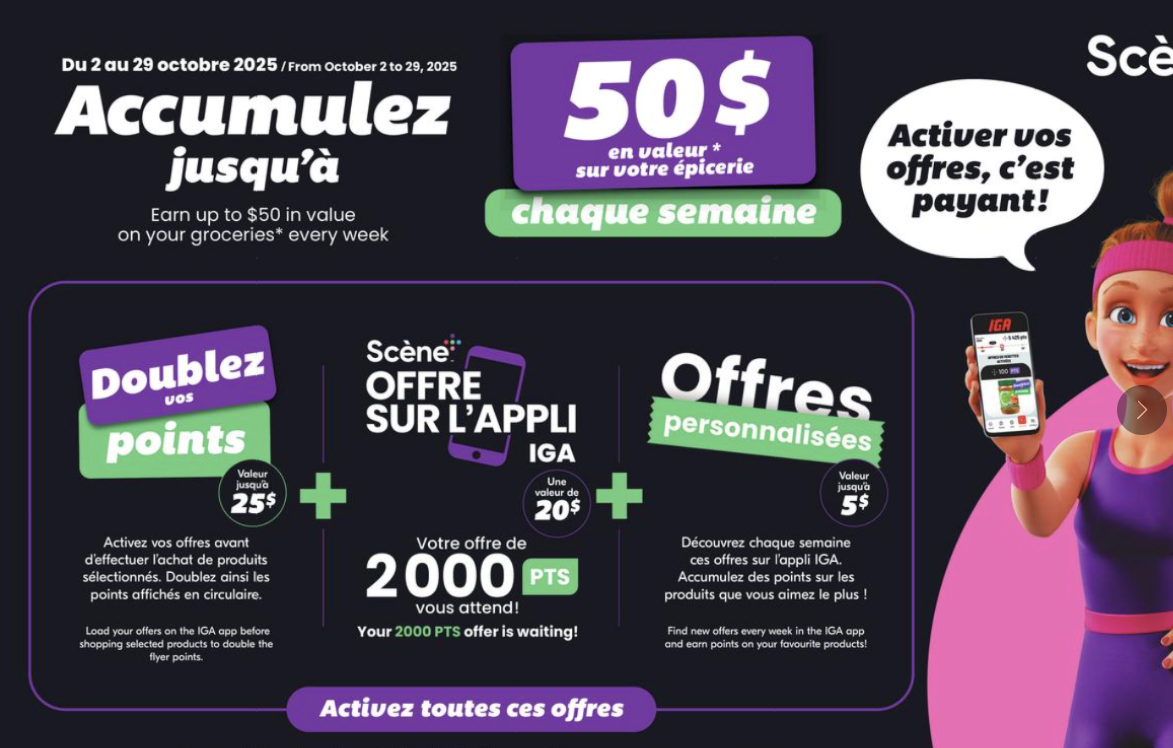 Les meilleurs offres Scène+ en cours | Milesopedia